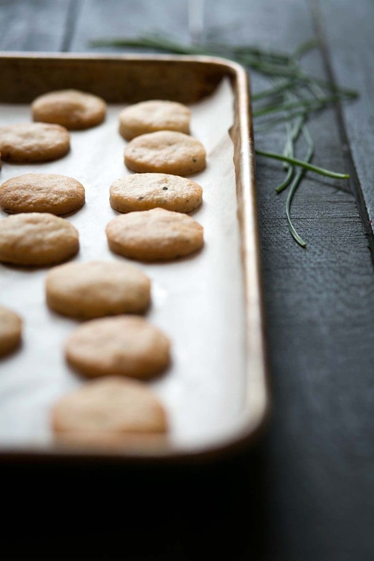 Cheddar Chive Crackers - Homemade Cracker Recipes